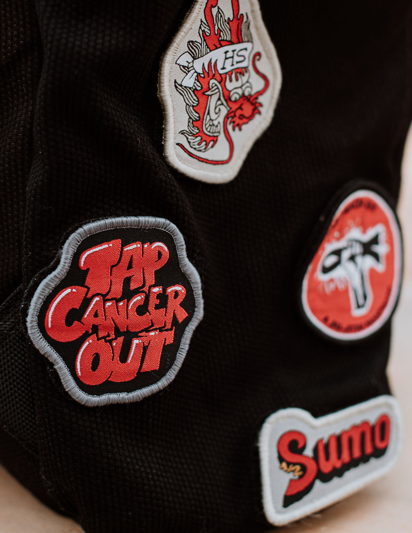 Tap Cancer Out x Half Sumo "Fight Back" Pearl Weave Backpack
